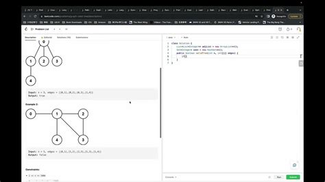 Leetcode 261 Graph Valid Tree Youtube