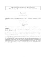 IEOR 162 Homework 3 With Solutions Department Of Industrial Engineering Operations Research