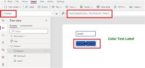 Johny S Microsoft Tips Powerapps How To Set The Color Of A Button Label Dynamically