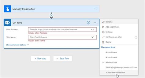 how to use the sharepoint 2016 on premise data in microsoft flow using