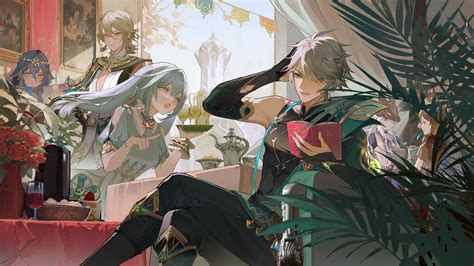 Alhaitham Tighnari Cyno Kaveh Layla And More Genshin Impact Drawn By Minty Danbooru