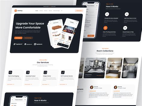 Download Aekishop Furniture Marketplace Landing Page Figma Template Shaynakit