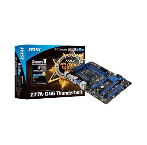 Msi Z77a G45 Thunderbolt Bundkort Intel Z77 Express Intel Lga1155 Socket Ddr3 Ram Atx