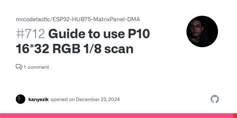 Guide To Use P RGB Scan Issue Mrcodetastic ESP HUB MatrixPanel DMA GitHub