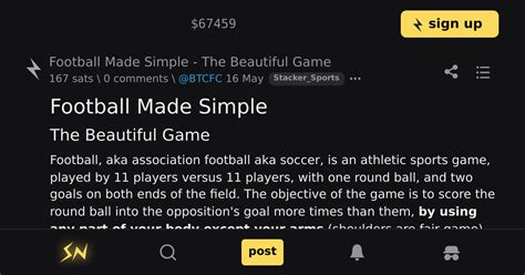Football Made Simple The Beautiful Game Stacker News ~stackersports