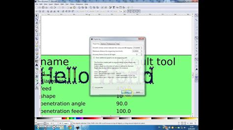 Inkscape To Gcode First Steps Then To Openscam Youtube