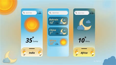 weather app design behance