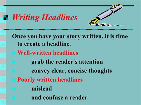 Headline Writing Ppt