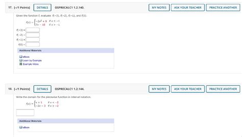 Solved Given The Function F Evaluate F−3f−2f−1 And