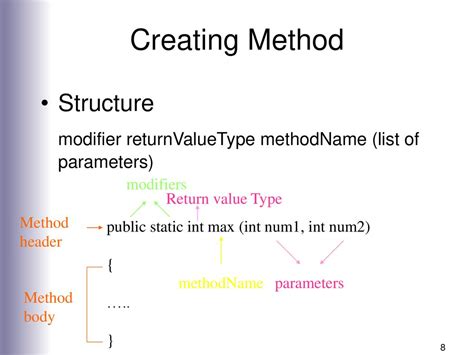 Object Oriented Systems Lecture 03 Method Ppt Download