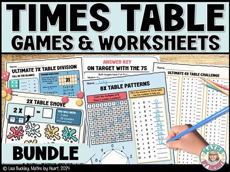 Times Table Games And Activities Multiplication And Division Booklets