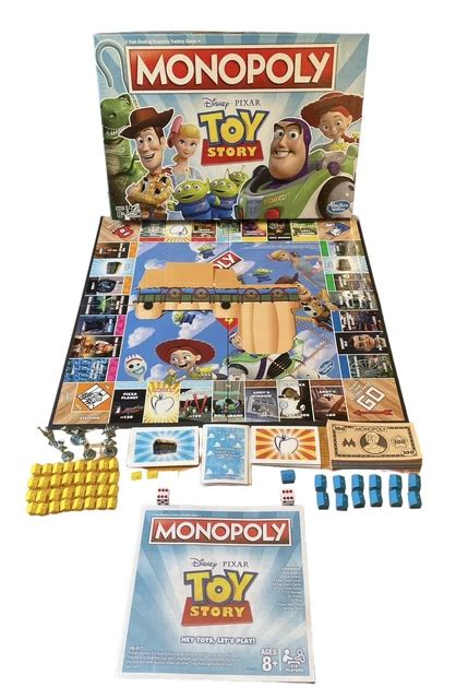 Disney Pixar Toy Story Monopoly Board Game Hasbro Game Dice And Tokens £