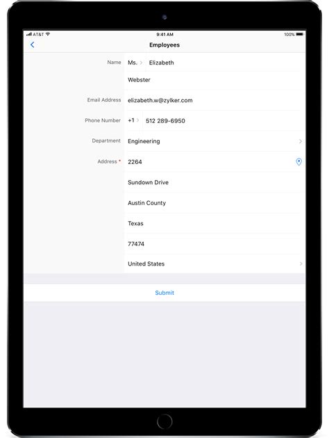 Understand Field Label Placement In Forms For Tablet Zoho Creator Help