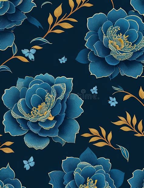 Seamless Patterns Repeating Patterns Design Fabric Floral Color Generated By Ai Stock