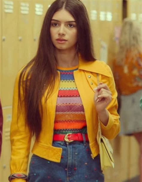 Sex Education Season 2 Yellow Mimi Keene Jacket Yellow Leather Jacket