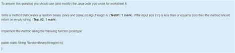 Solved To Answer This Question You Should Use And Modify