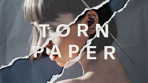 افکت عکس کاغذ پاره شده برای فتوشاپ آقای گرافیک