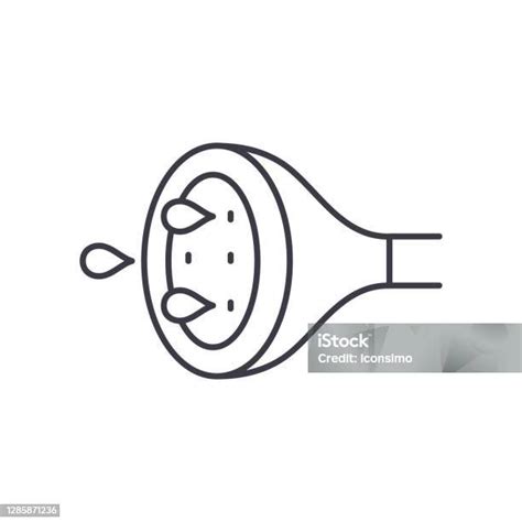 샤워 목욕 아이콘 선형 절연 일러스트레이션 얇은 선 벡터 웹 디자인 기호 흰색 배경에 편집 가능한 스트로크와 개요 개념 기호 가정의 방에 대한 스톡 벡터 아트 및 기타