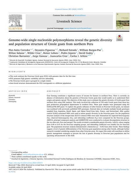 Pdf Genome Wide Single Nucleotide Polymorphisms Reveal The Genetic Diversity And Population
