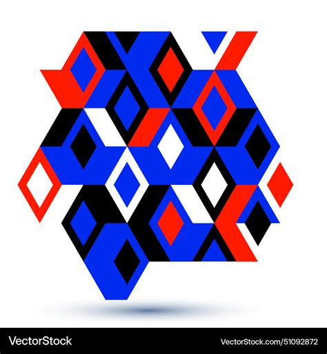 Abstract Wallpaper With 3d Isometric Cubes Blocks Vector Image
