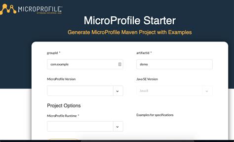 A Tool To Create Cloud Native Microservices Microprofile Starter 10 Microprofile