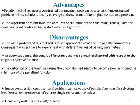 Penalty Function Method In Modern Optimization Techniques Pptx