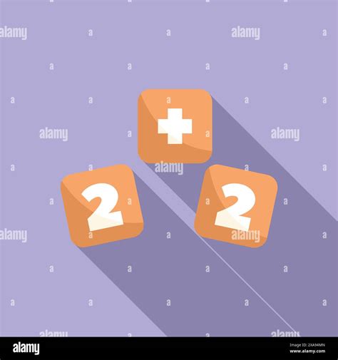 Learning Basic Addition With Colorful Blocks Representing A Simple
