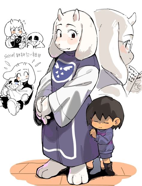 Wahootarou Frisk Undertale Sans Undertale Toriel Undertale Highres Translation Request