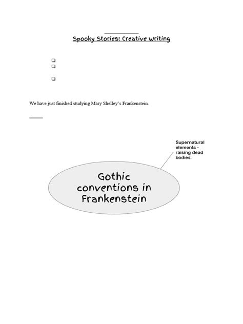 Year 7 English Spooky Stories Workpack 3 Pdf