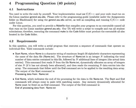 Solved 4 Programming Question 40 Points 41 Instructions