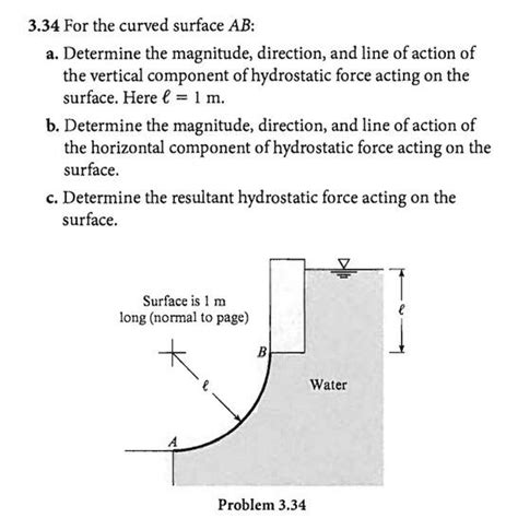 Solved 3 34 For The Curved Surface Ab A Determine The