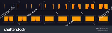 Animation Transitions Effect Sprite Sheet Transitions Stock Vector Royalty Free