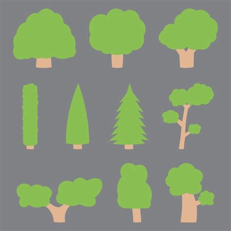 Premium Vector Flat Illustration Vector Grapic Trees