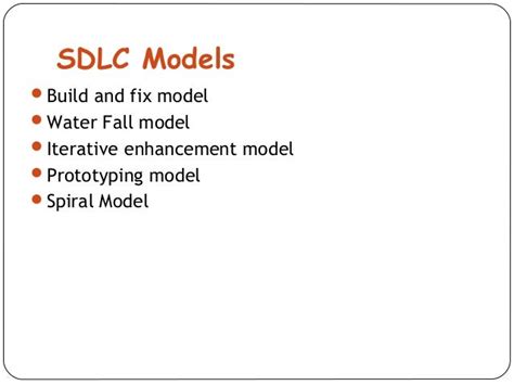 Sdlc Concept And Models