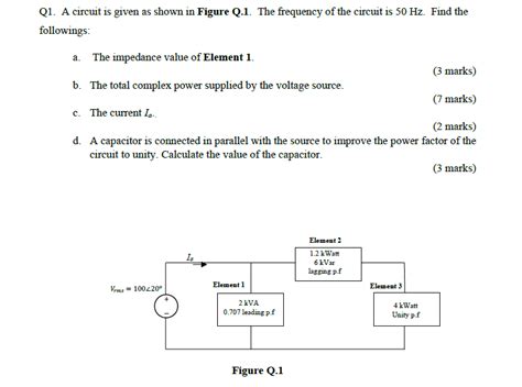 Solved Q A Circuit Is Given As Shown In Figure Q The Chegg