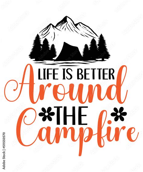Camping Svg Bundle Camp Life Svg Campfire Svg Dxf Eps Png
