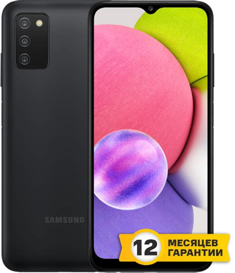 Смартфон Samsung Galaxy A03s 3/32Gb Dual sim Чёрный (SM-A037FZKDS ...