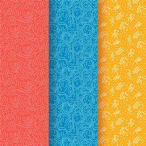 premium vector rounded lines pattern collection
