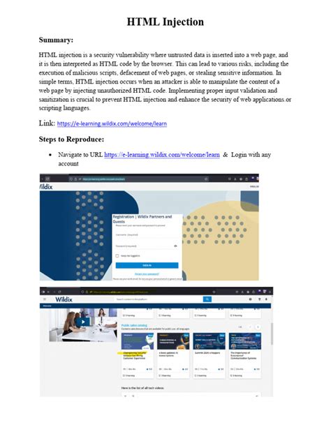 Html Injection Pdf
