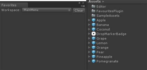 favorites window quick access and manipulate your bookmarked assets