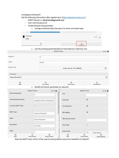 Sensors Using Esp Module And Arduino Part2 Configureing Easyiot Pdf