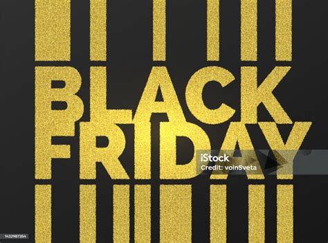 프리미엄 블랙 프라이데이 세일 골드 반짝이 세련된 벡터 배너 검은 배경에 황금빛 굵은 글자가있는 고급 바코드 스타일 포스터 개념