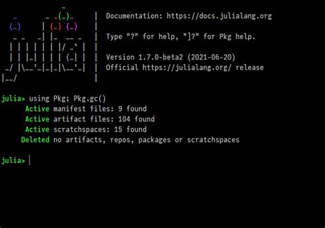 Pkggc Results In Error General Usage Julia Programming Language