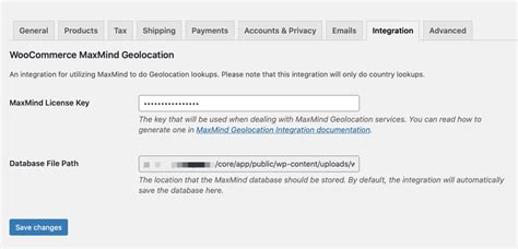 Maxmind Geolocation Integration Documentation Woocommerce