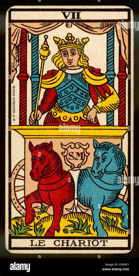 Carte tarot chariot Banque de photographies et d’images à haute ...