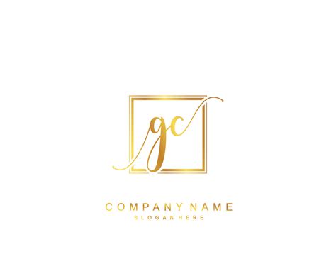 Initial GC Beauty Monogram And Elegant Logo Design Handwriting Logo Of Initial Signature