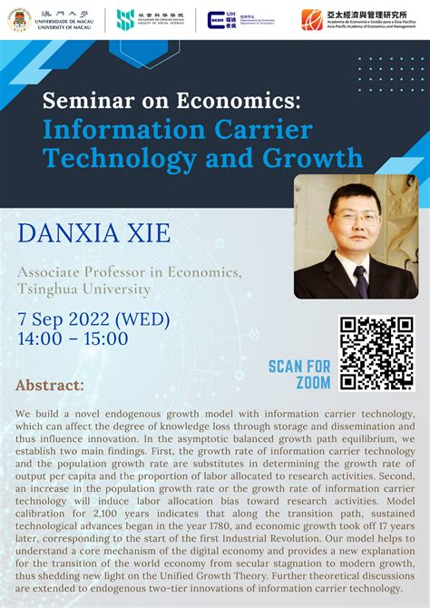 Fss Econ Seminar Information Carrier Technology And Growth Faculty Of Social Sciences