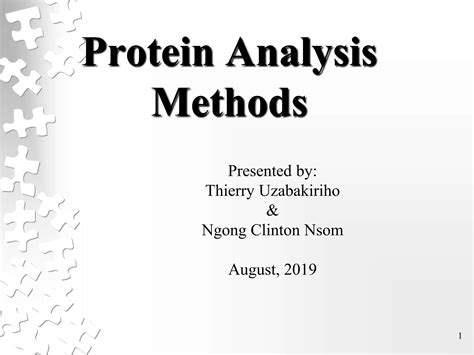 Protein Analysis Methodspptx