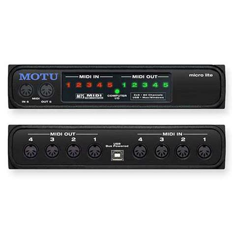 motu micro lite usb midi interface mes musikelektronik