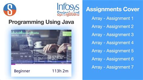 Infosys Springboard Lex Assignment Answers Array Programming Using Java Youtube